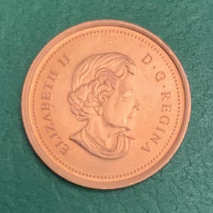 Rare, Canada 2006 No P No RCM No Logo Non Magnetic Cent Penny Coin AU ...