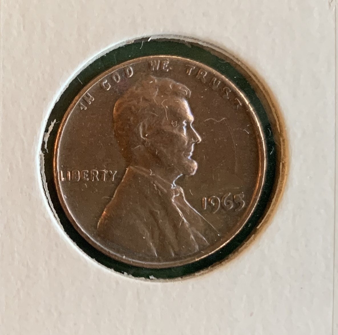 Rare Coin 1965 No Mint Mark Lincoln Penny 1 Cent Error or Mint Damage ...