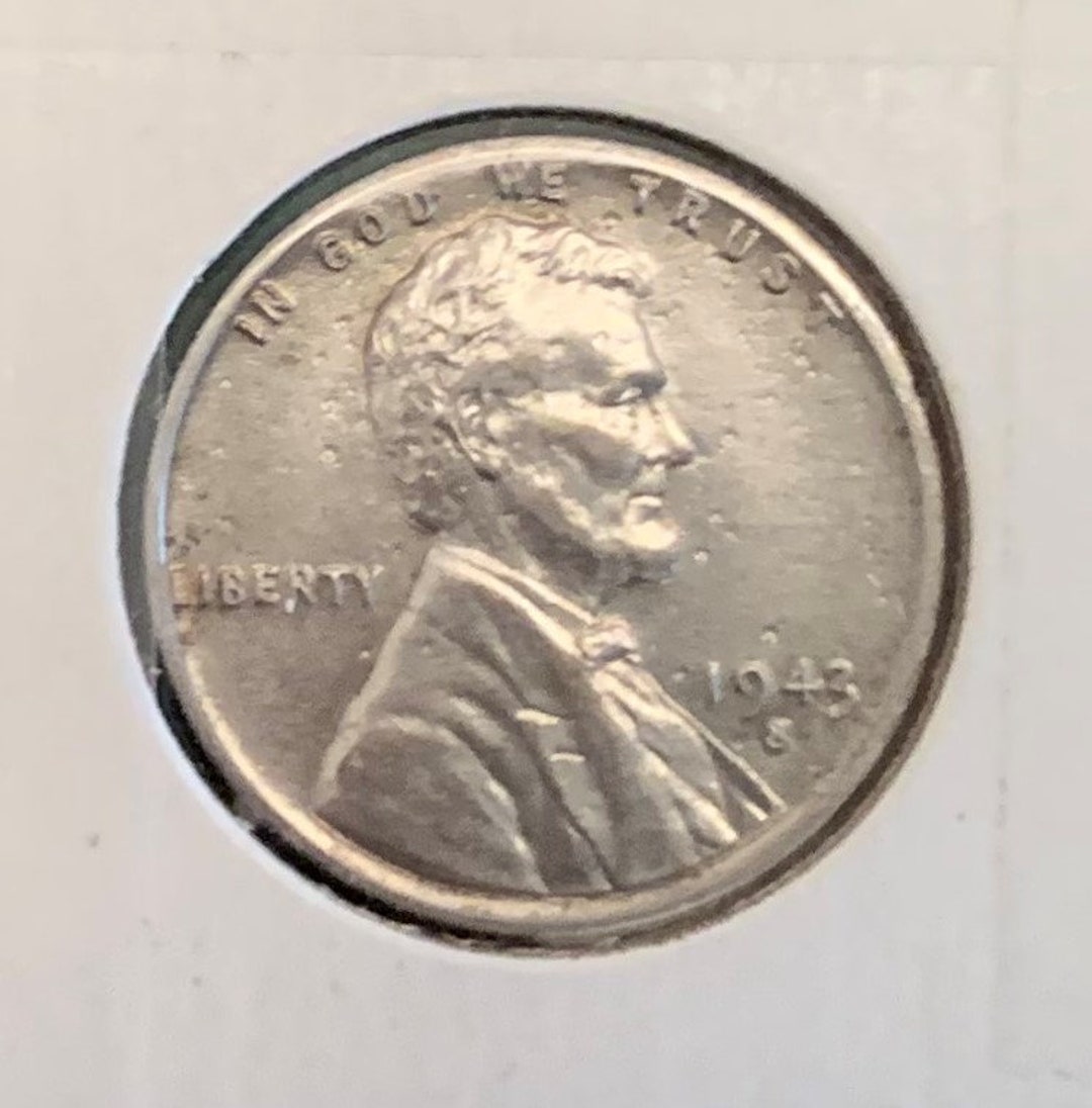 1943 S American Cent Plating Blisters Double-struck Date & Minmark Plug ...