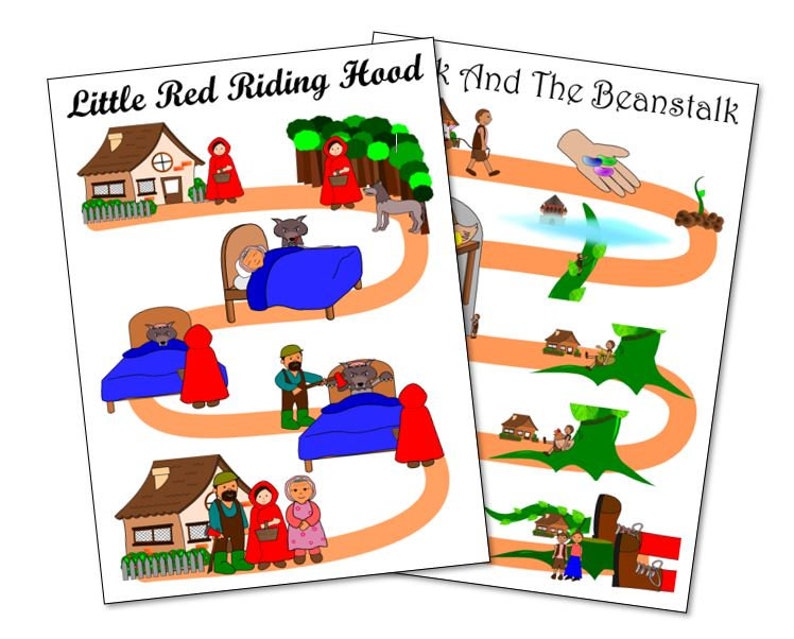 8 Story Maps The Very Hungry Caterpillar Handa's | Etsy