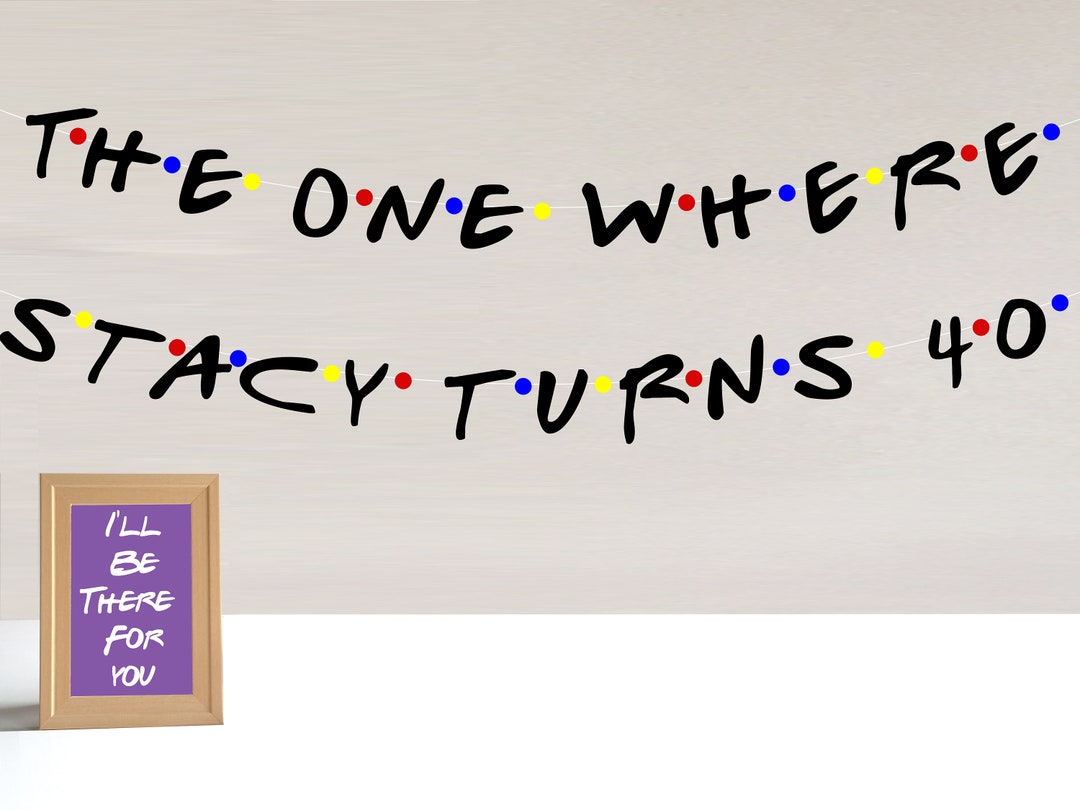 Friends Theme Banner/ Friends Tv Show Party Banner/ Friends Tv Show ...