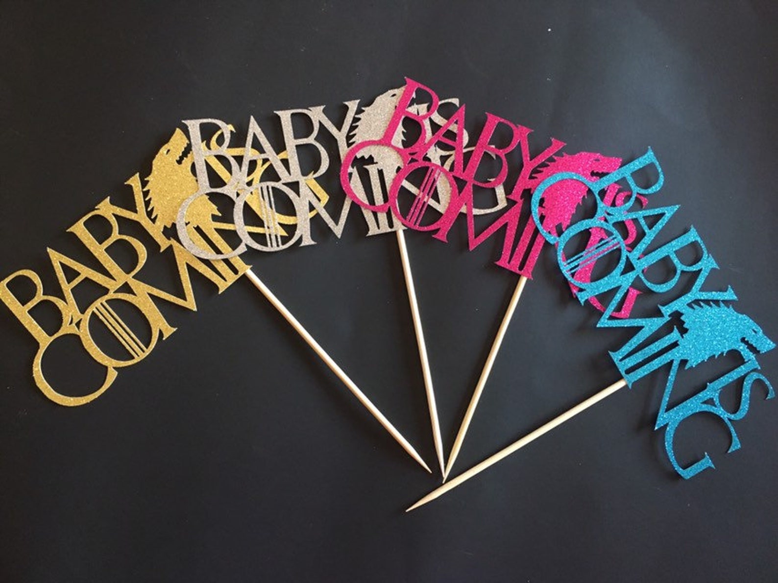 GOT Themed Cake Topper, GOT Baby Shower Decor, GOT Themed Baby Shower ...