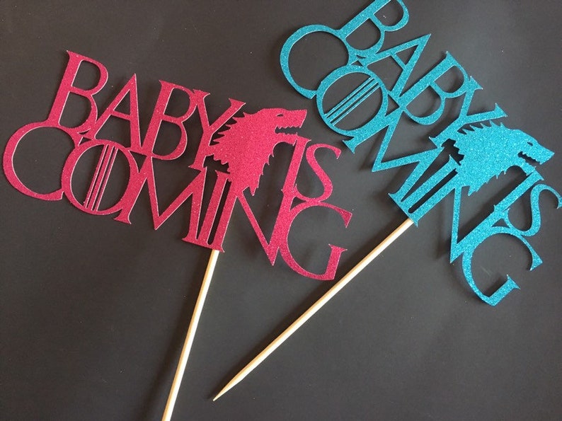 GOT Themed Cake Topper, GOT Baby Shower Decor, GOT Themed Baby Shower ...