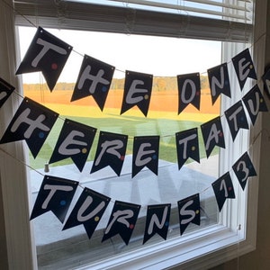 FRIENDS Themed Personalized Birthday Banner Digital Download, FRIENDS ...