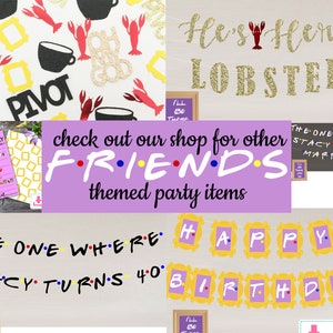 FRIENDS Themed Happy Birthday Banner Instant Download TV Show Birthday ...