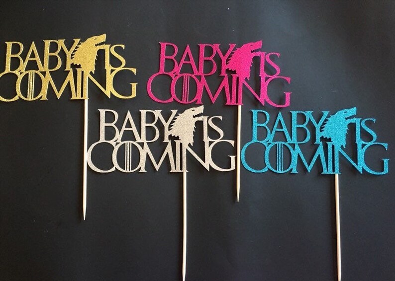 GOT Themed Cake Topper, GOT Baby Shower Decor, GOT Themed Baby Shower ...