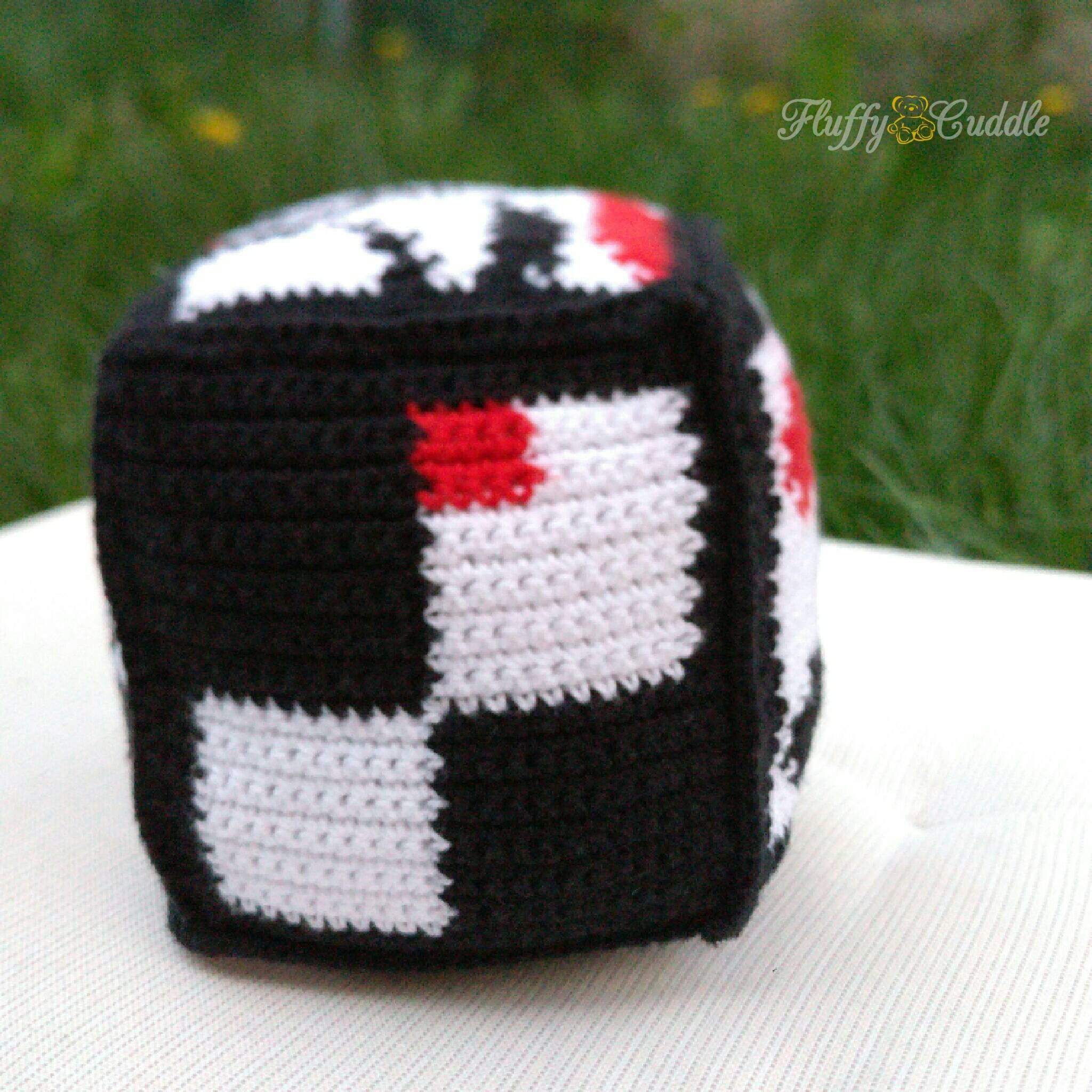Sensory Handmade Crochet Soft Cube in Contrasting Colors With Rattle - Etsy