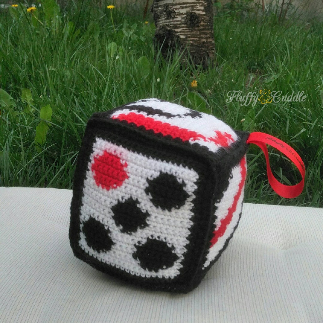 Sensory Handmade Crochet Soft Cube in Contrasting Colors With Rattle - Etsy