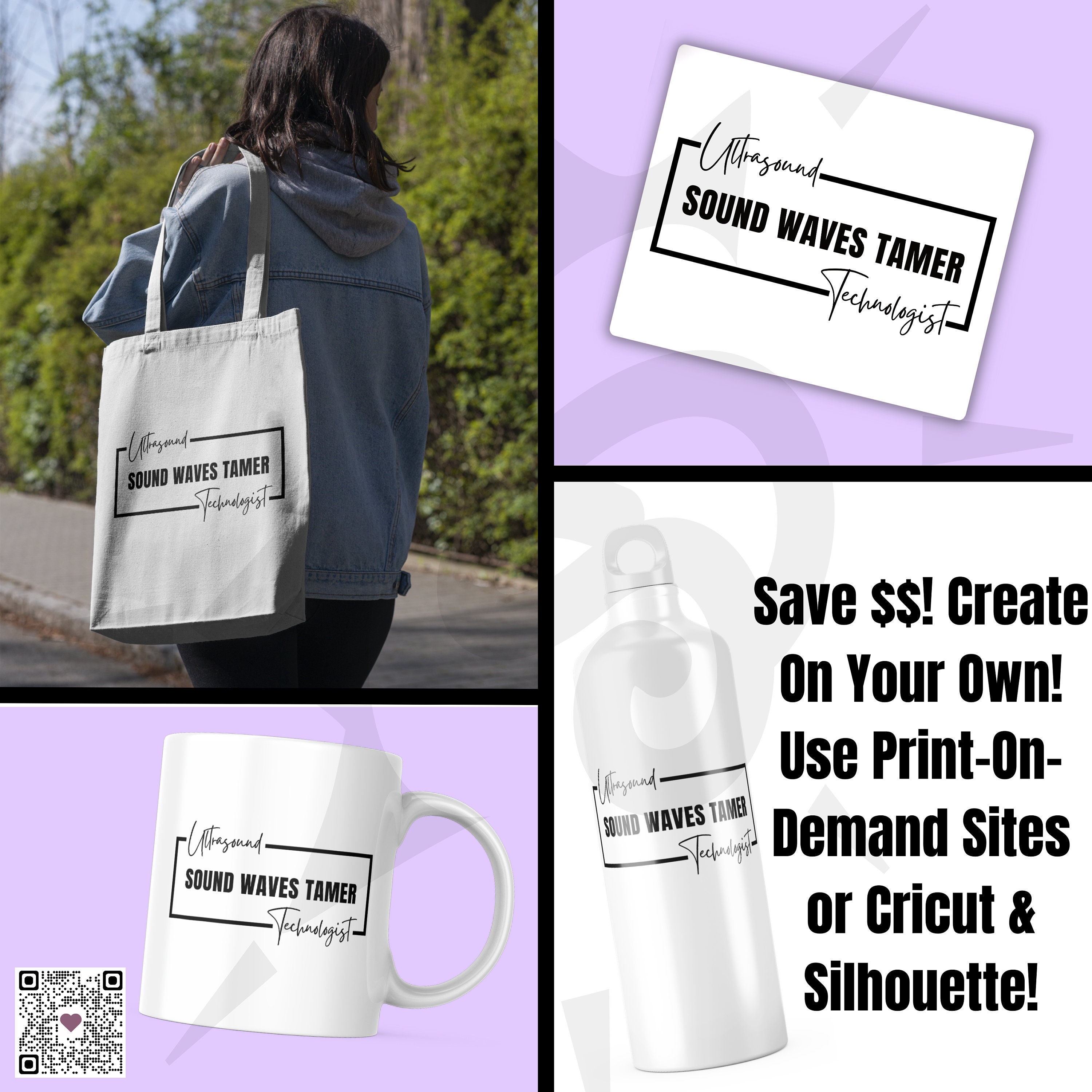 Echo Tech Medical SVG, Radiology SVG Files for Cricut, Sonographer ...