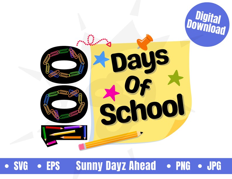 100 Days of School SVG, 100 Days of School Shirt, 100 Days Smarter Svg ...