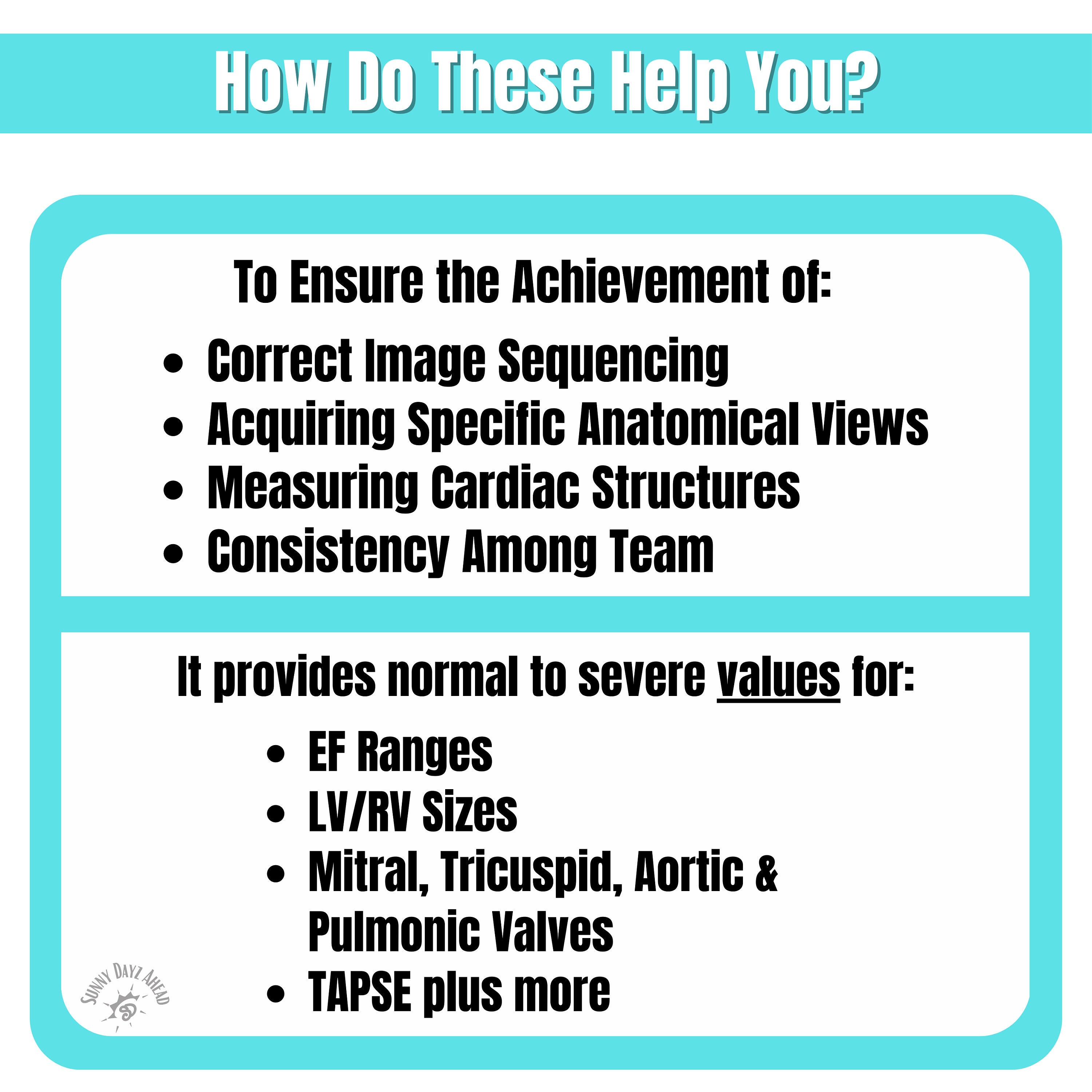 Echo Protocol PDF, Cardiac Sonographer Measurements, Quick Reference ...