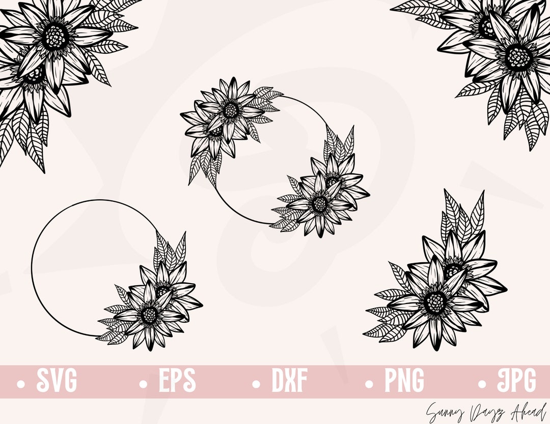 Set of 3 Botanical Line Art, Floral Ring, Line Art Print, Wedding Clip ...