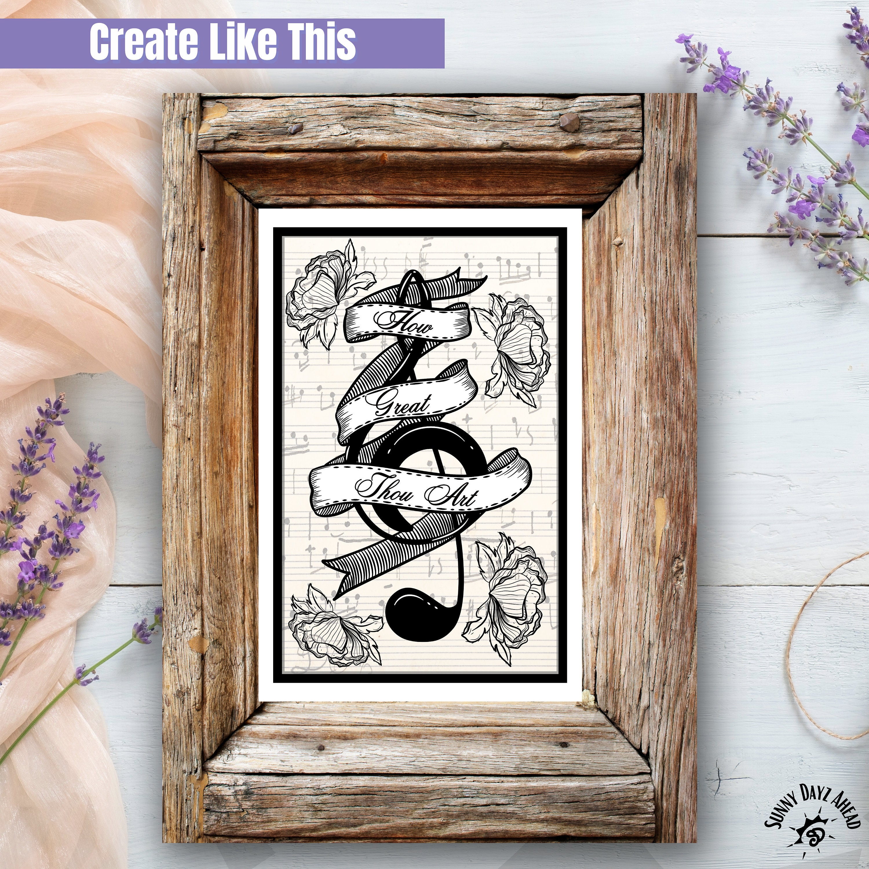 How Great Thou Art Christian Art, Christian Quotes SVG, Biblical Art ...