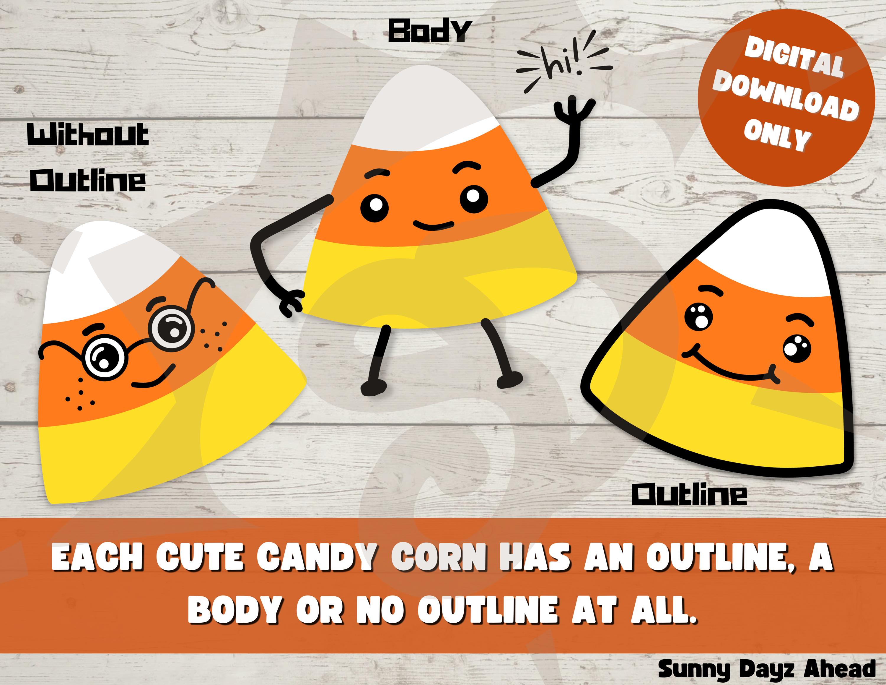 Cute Halloween SVG Bundle Candy Corn Clipart, Fall SVG, Trick or Treat ...