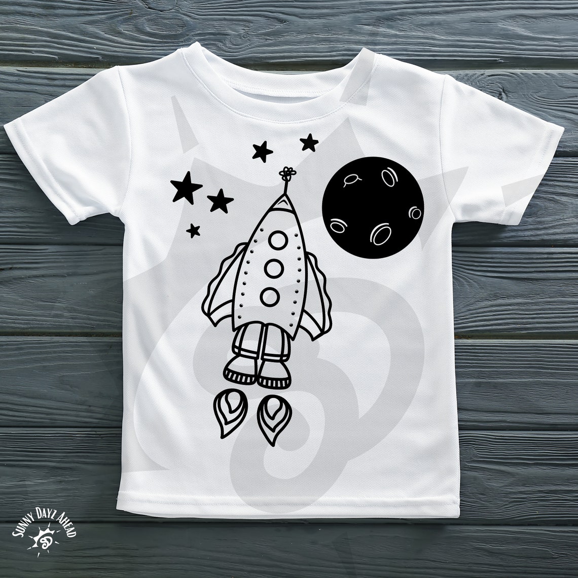 Rocket Space Clipart, Cute Outer Space Clip Art Layered SVG ...