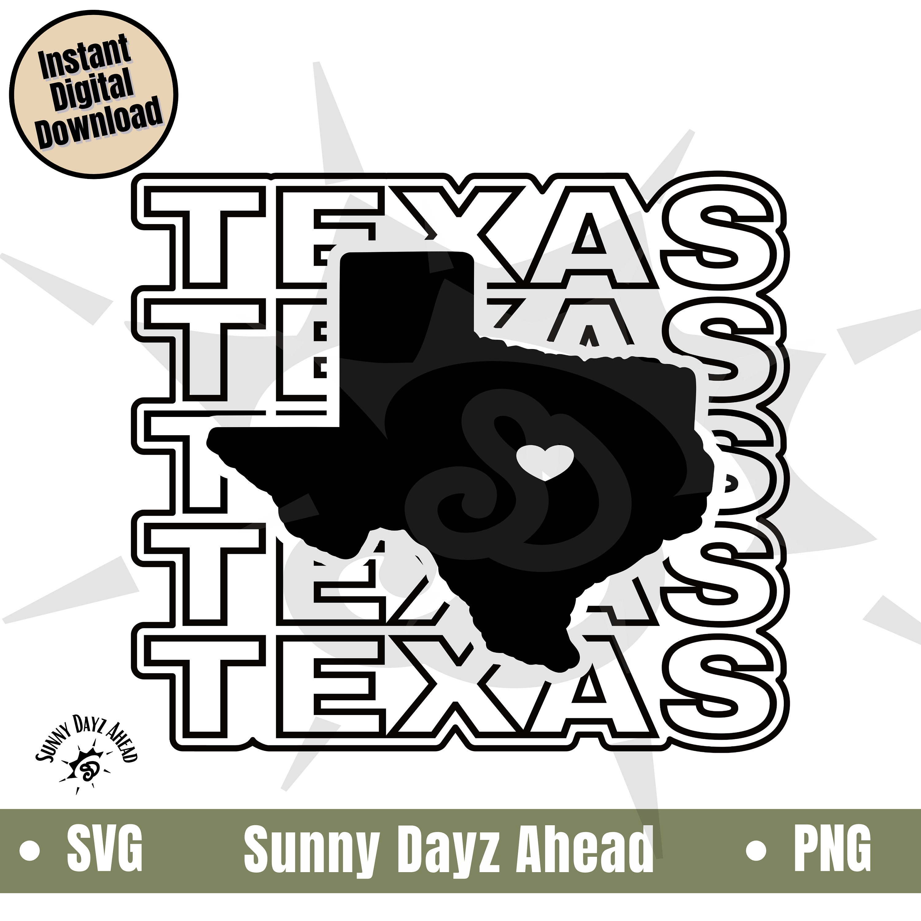 Texas Shirt Vector Clip Art, Texas SVG Cut Digital Pattern, State ...
