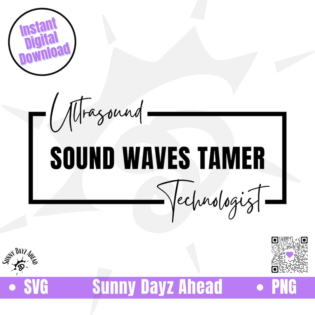 Echo Tech Medical SVG, Radiology SVG Files for Cricut, Sonographer ...