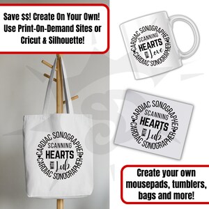 Echo Tech PNG Clipart and SVG, Great for Cardiac Sonographer Gifts - Etsy