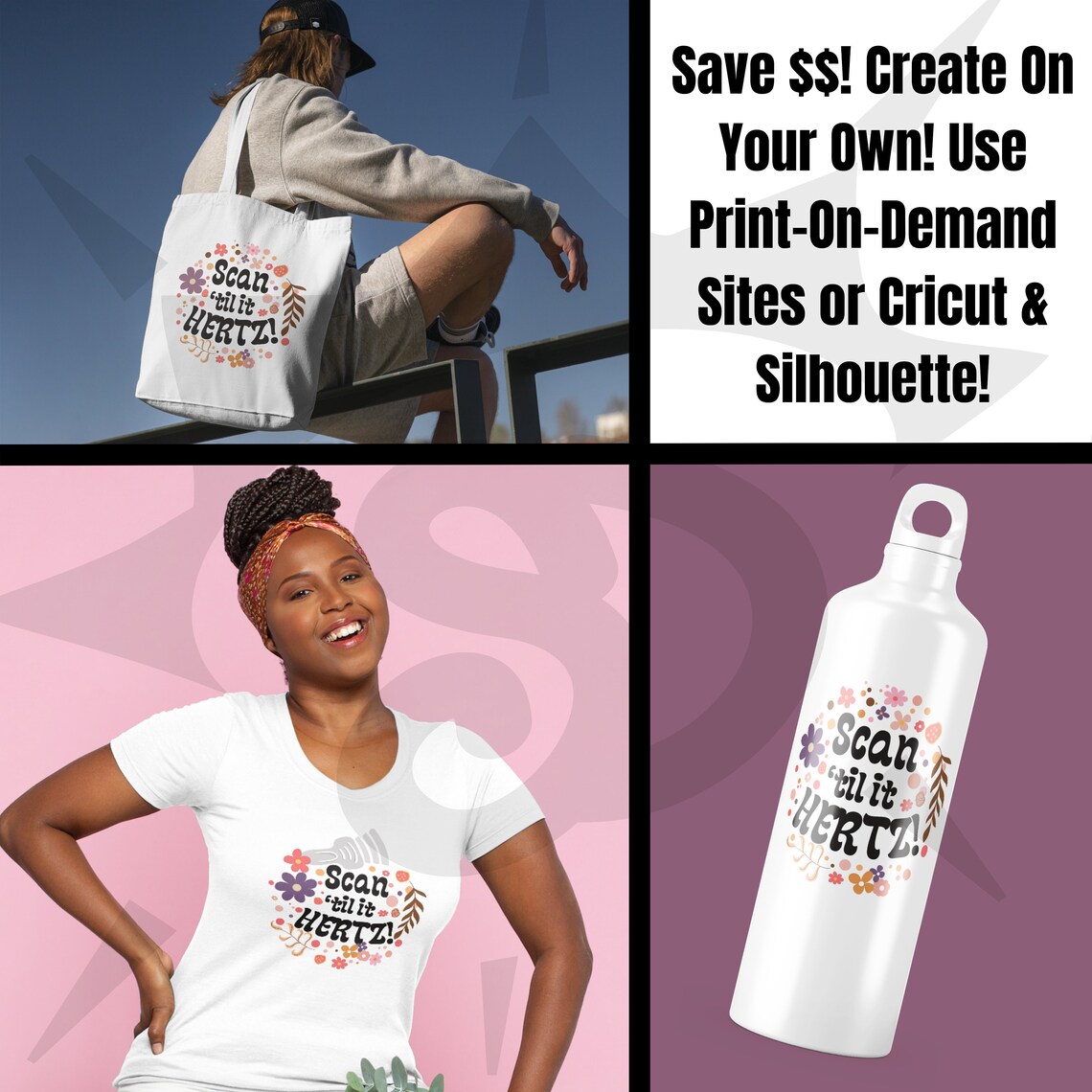 Ultrasound Tech Boho Flowers Clipart, Radiology Ultrasound Gifts Ideas ...