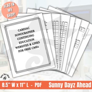 Echo Protocol PDF, Cardiac Sonographer Measurements, Quick Reference ...