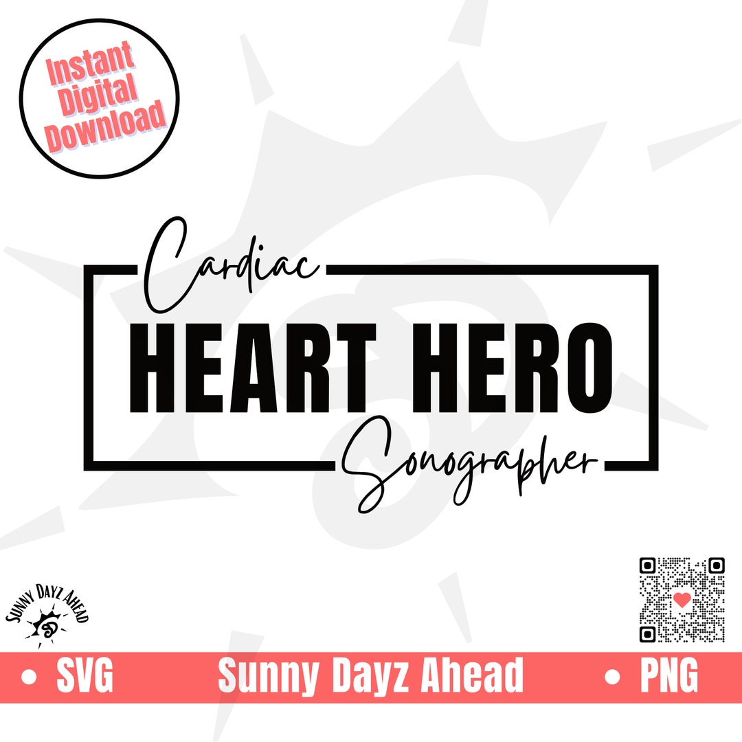Echo Tech Healthcare Clip Art, Cardiac Sonographer SVG Files for Cricut ...