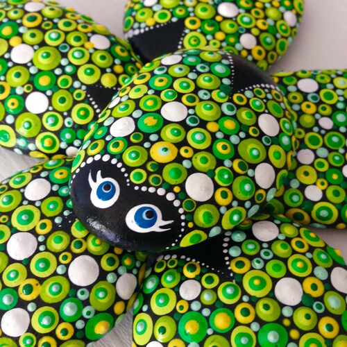 Painted Garden Rocks - Etsy