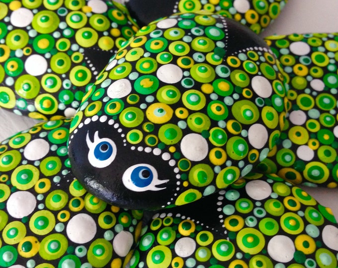 Ladybug Garden Rock - Etsy