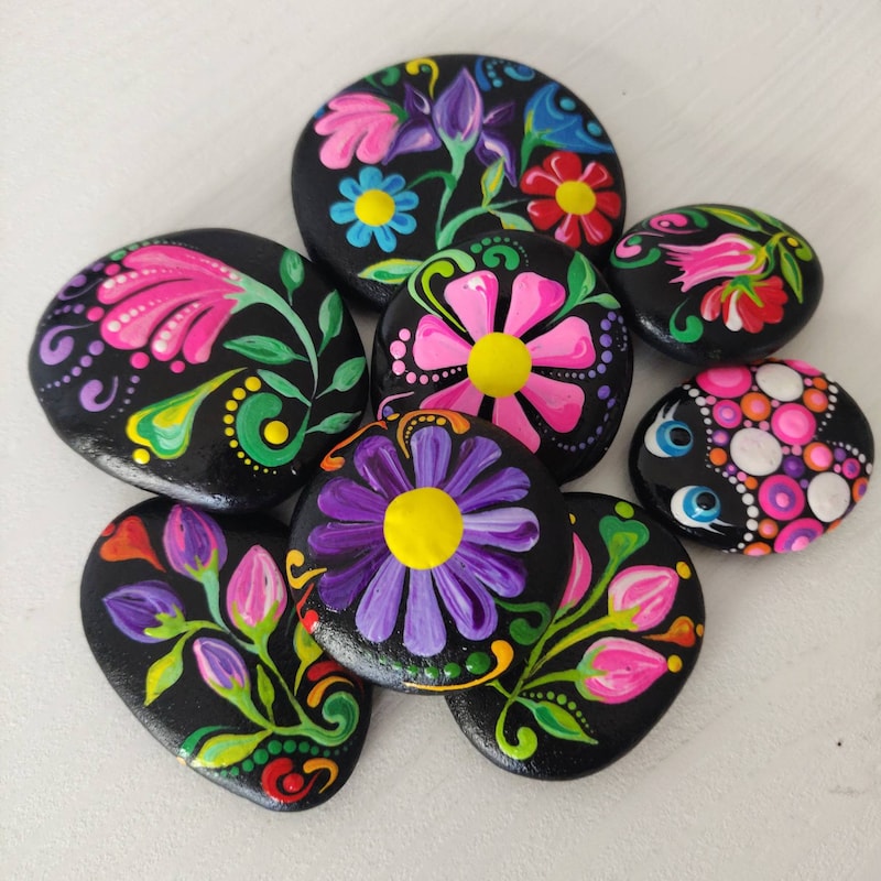 Hand Painted Rocks - Etsy