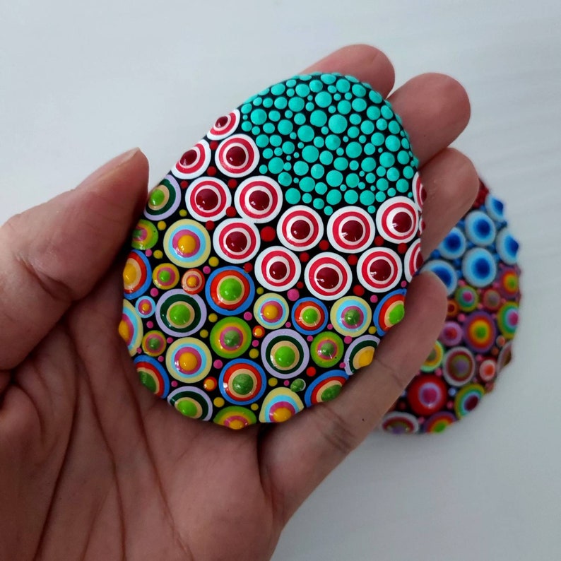Easter Egg on Rock Easter Rock Decoration Happy Easter Gift - Etsy