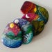 Hand-painted Stone of a Pink Night Sky With Mountains and Sea Scene ...