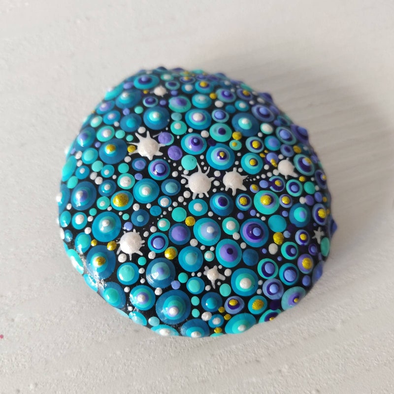 Stars Painted Rock - Etsy