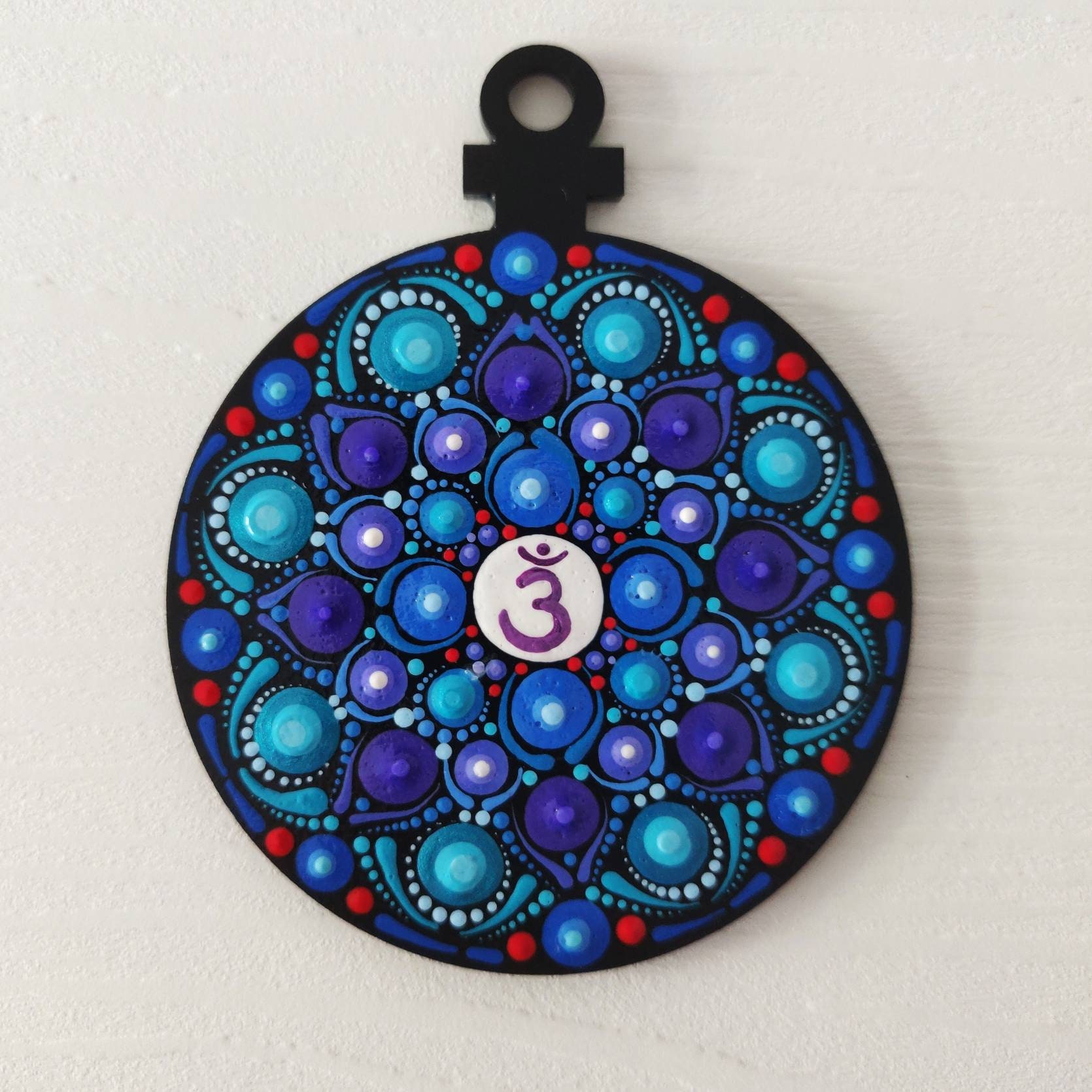 7 Chakra Mandala Ornament on Wood Noel Christmas Ornaments | Etsy