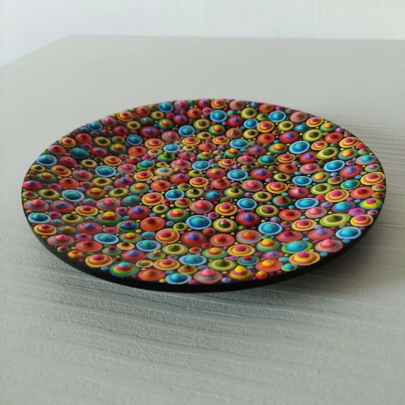 Colorful Handpainted Wooden Bowl House Table Decoration Bowl - Etsy