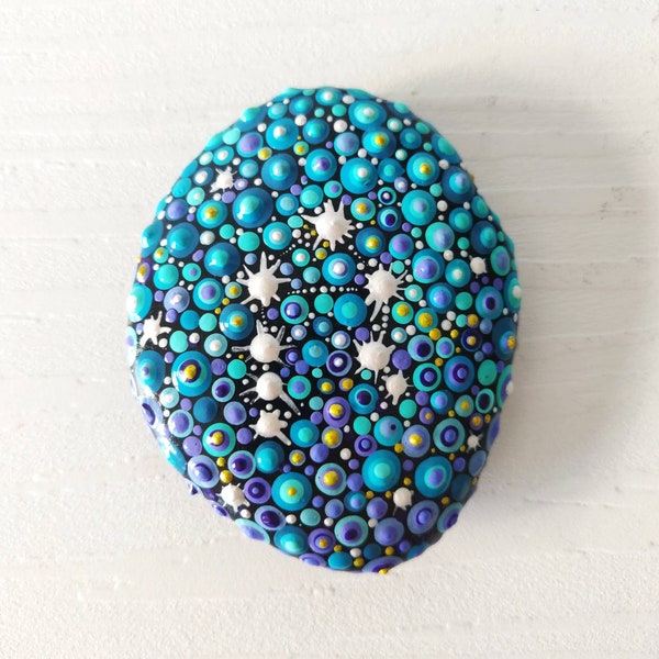 Stars Painted Rock - Etsy