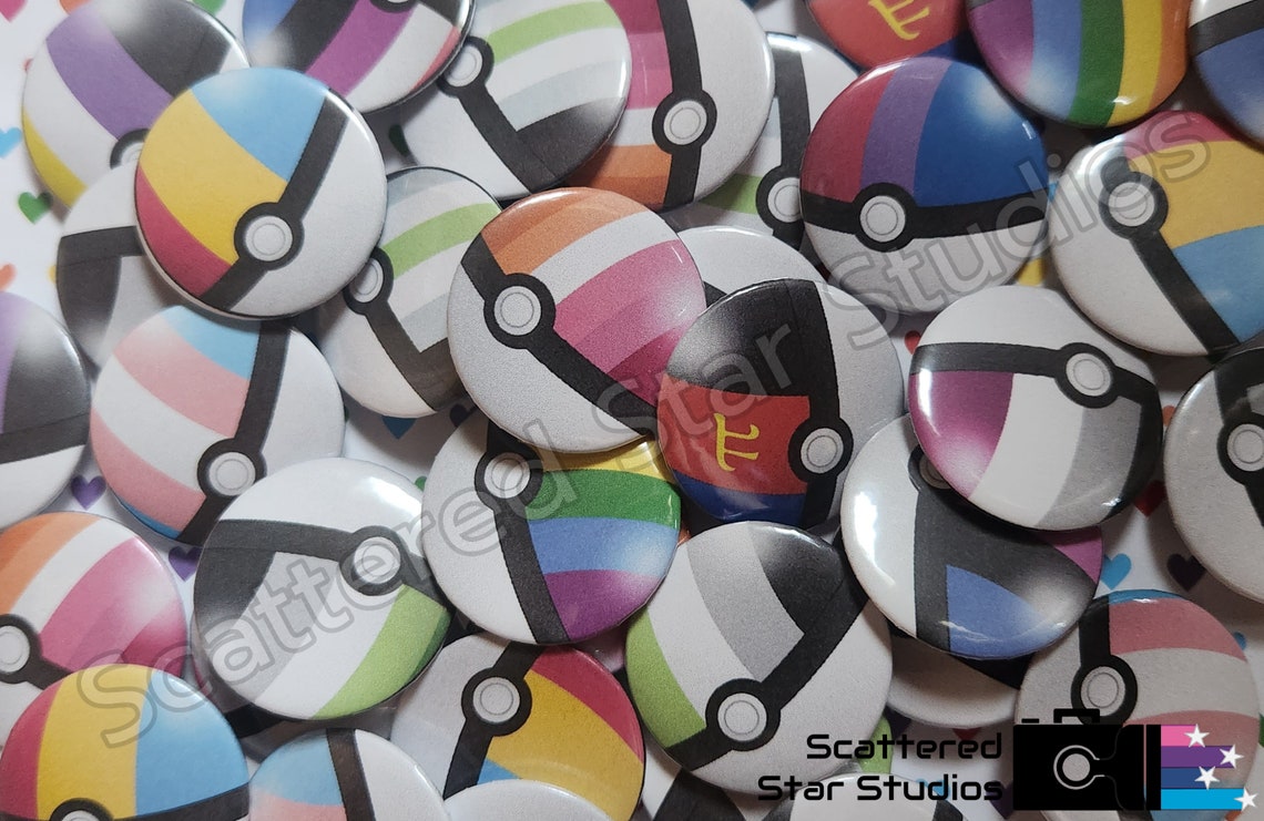 Pokemon Pride Flag Buttons - Etsy