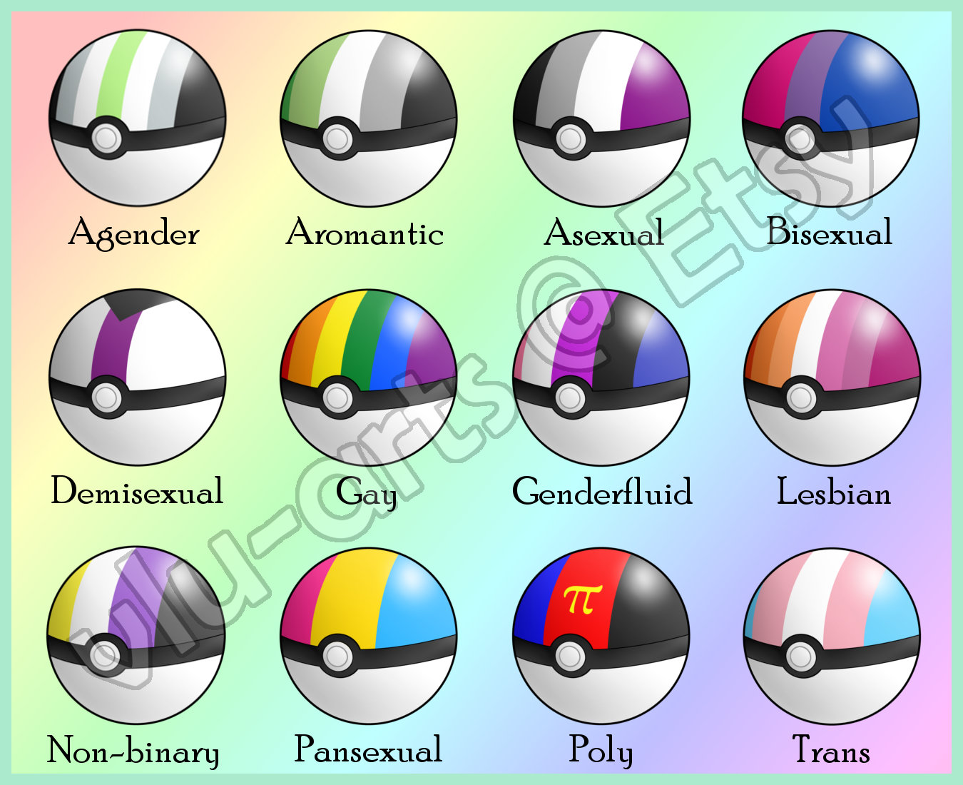 Pokemon Pride Flag Buttons - Etsy