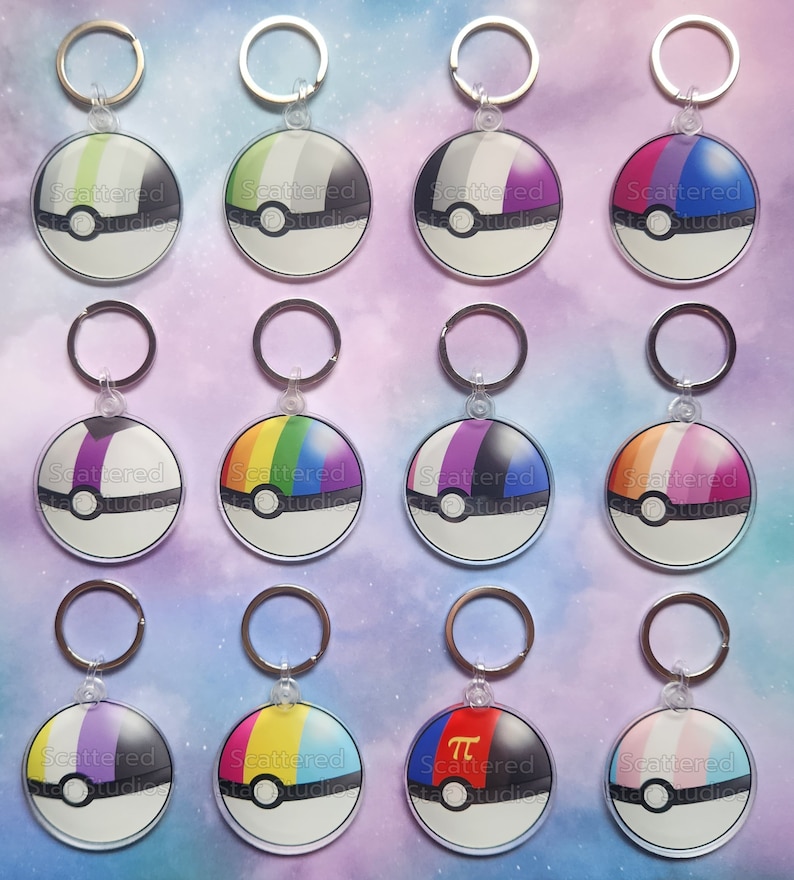 Pokemon Pride Flag Keychains - Etsy