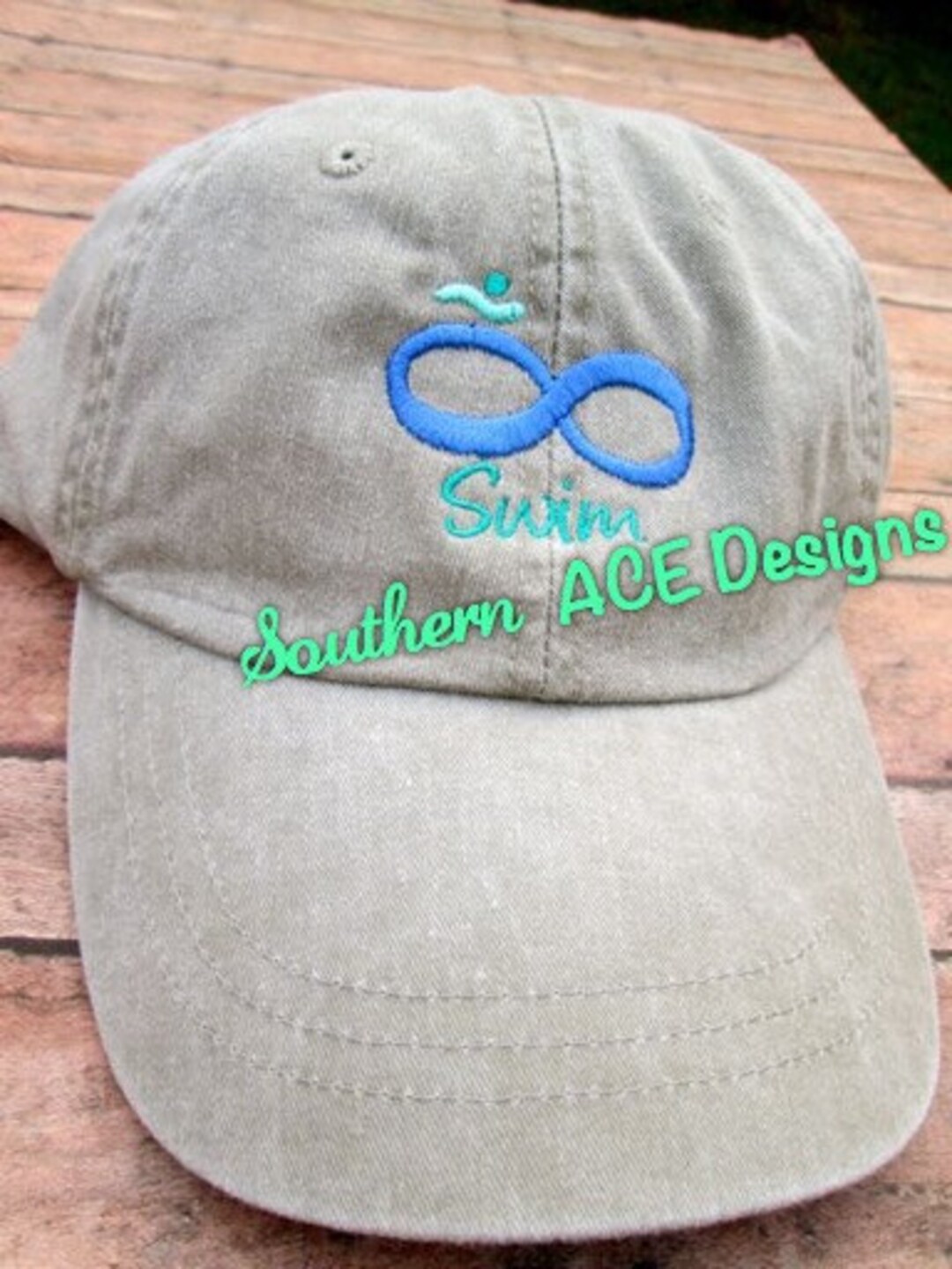 Embroidered Swim Infinity Hat - Etsy