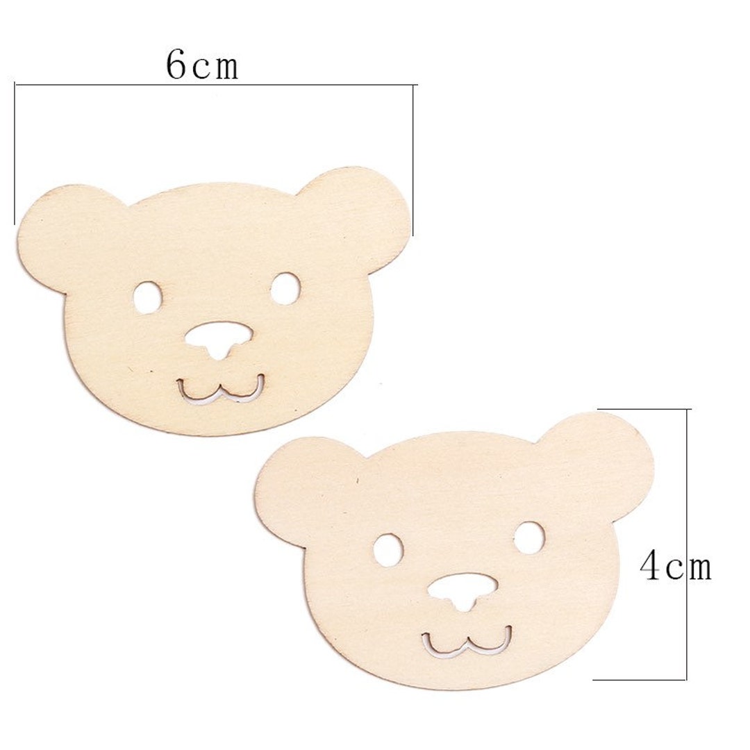 25 Teddy Bears Wooden Mdf Embellishment Card Making Scrapbooking - Etsy
