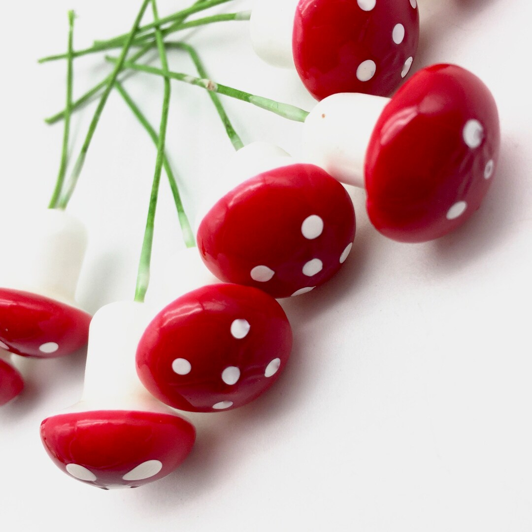 Mini 3D Toadstool Mushroom Fairy Decoration Embellishment Crafts - Etsy