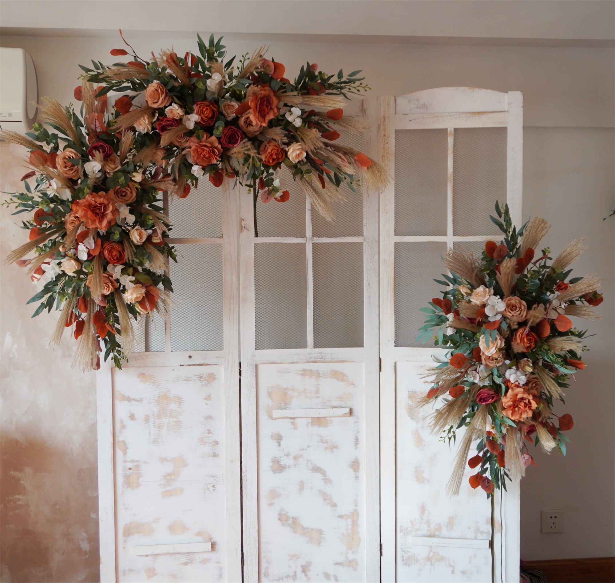Arch Arrangement/ Burnt Orange / Backdrop Arrangement Boho - Etsy UK