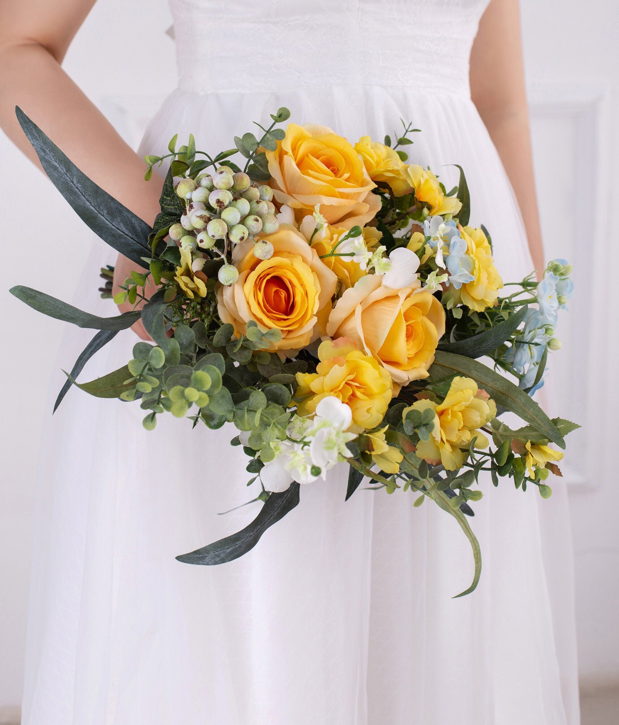 Yellow Rose Wedding Bouquet