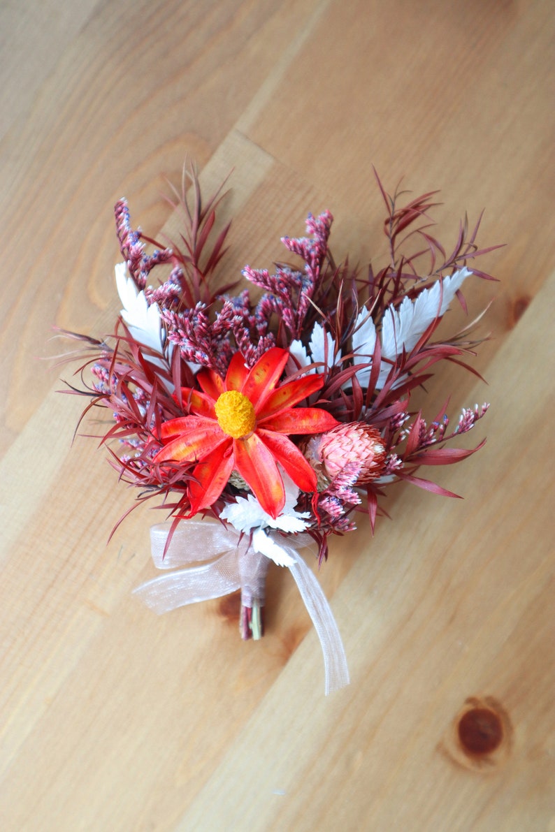 Rustic Boho Wedding Bouquetdried Natural Flowers Home Wedding - Etsy