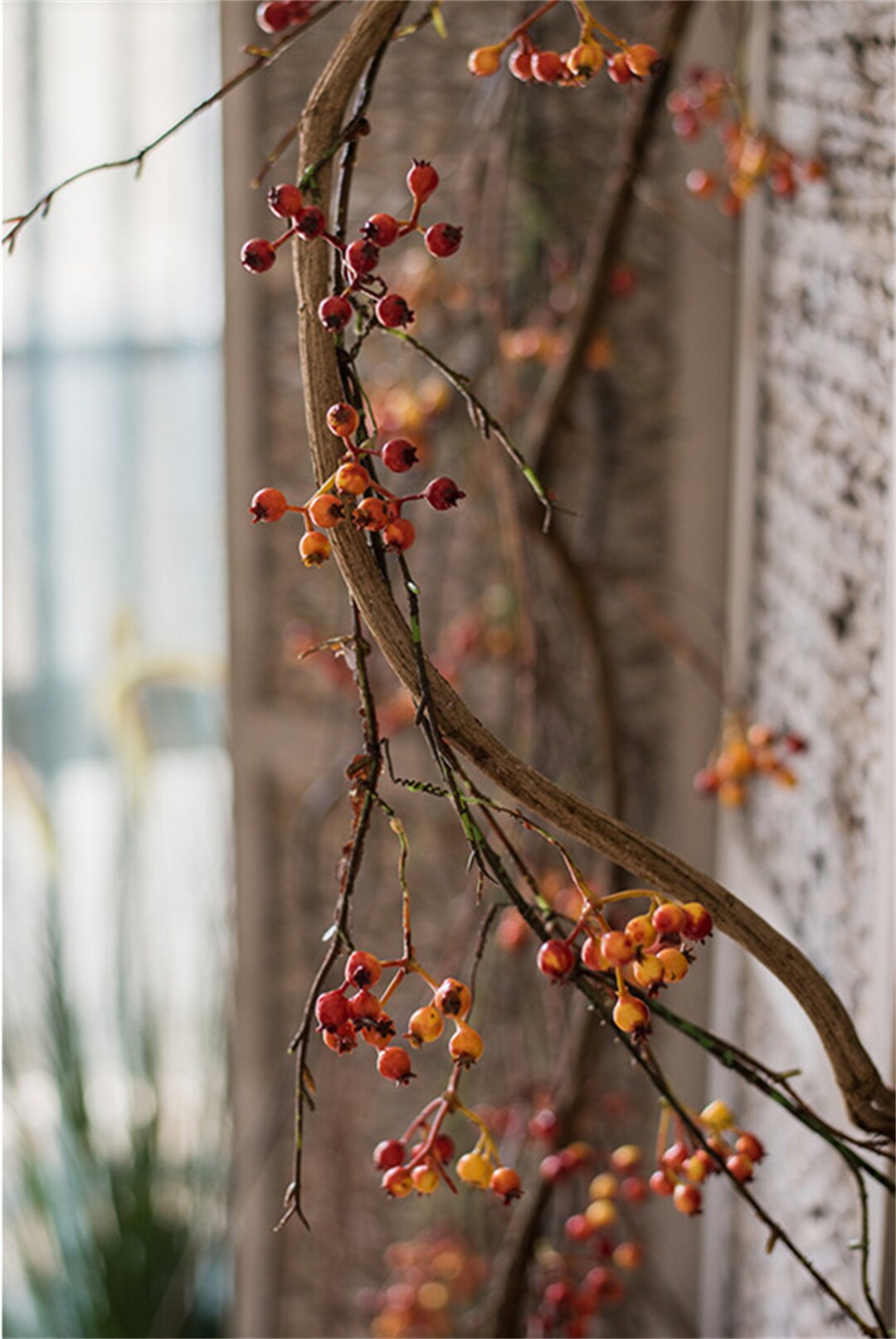 Wild Berry Rattan Künstliche Blumen Dekoration Ornament Obst Landschaft ...