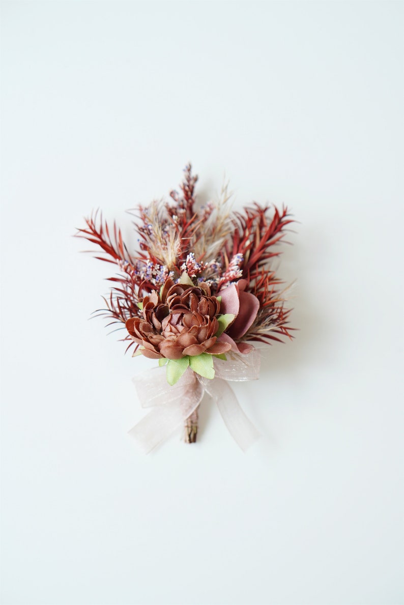 Rustic Boho Wedding Bouquetartificial Faux Flowers Home | Etsy