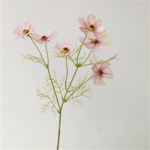 24"(overall Length)silk Cosmos Stem Artificial Faux Flower Home Decor ...