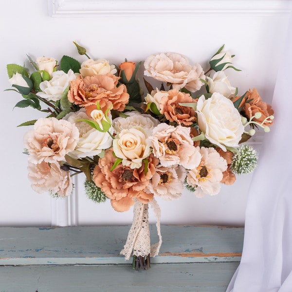 Silk Flower Bouquet - Etsy