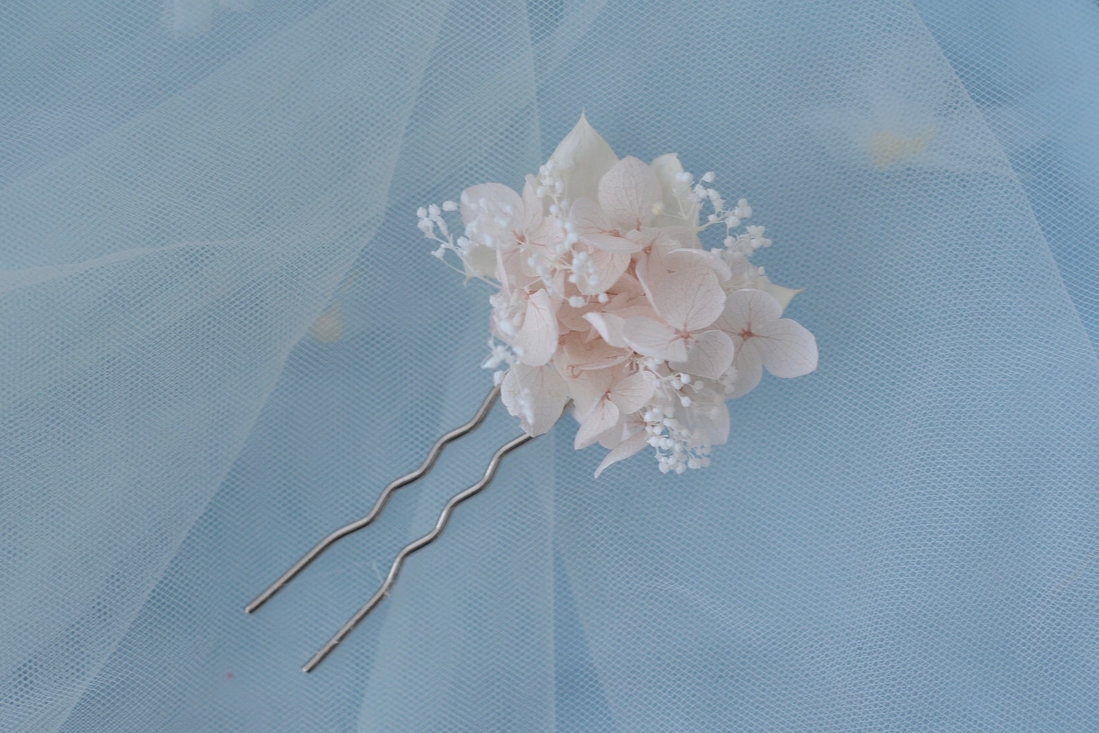 Preserved Natural Real Flower Hair Clip Pink Hydrangea Clip - Etsy