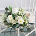 White Green Silk Rose Greenery Bridal Bouquetwedding Bouquet - Etsy