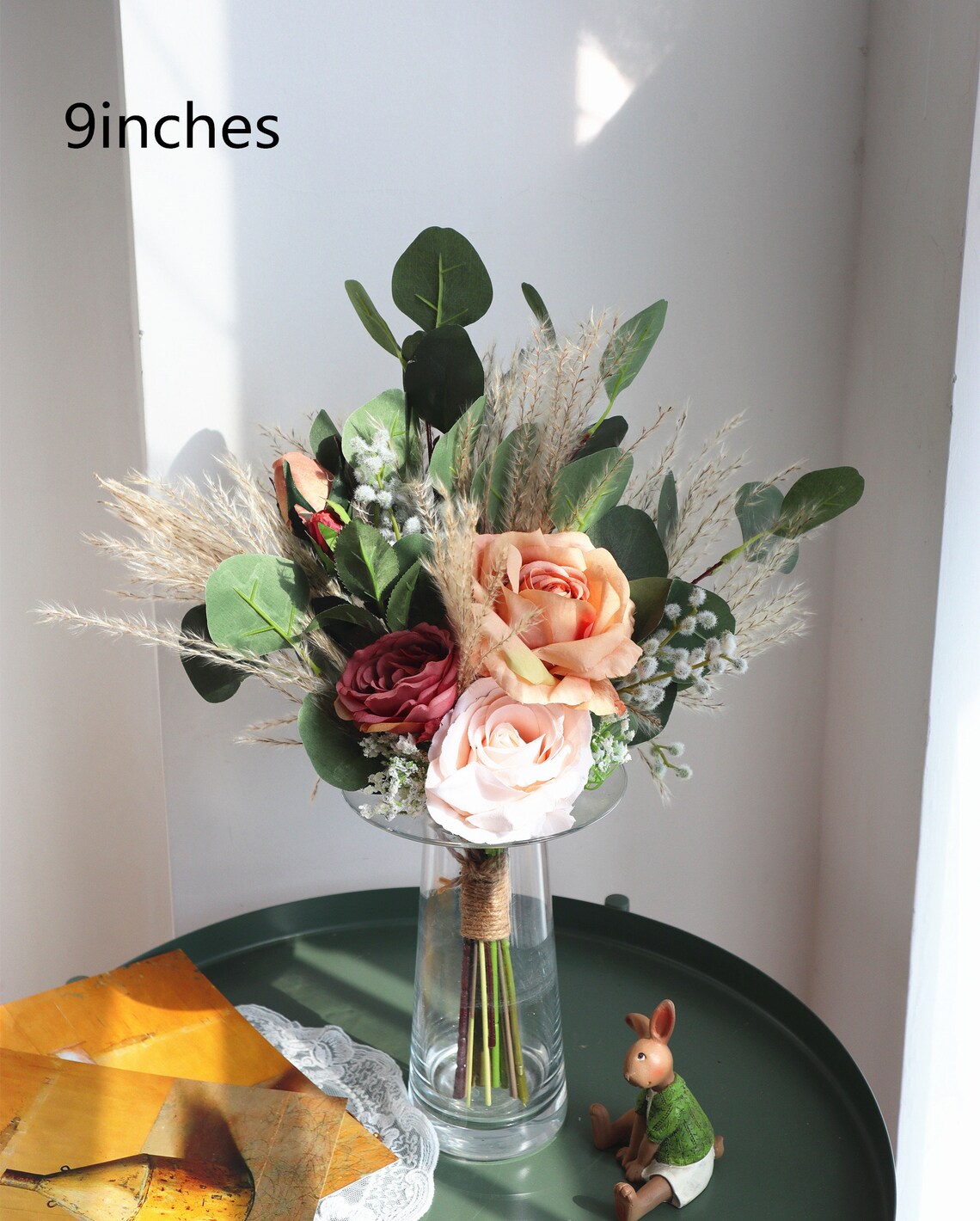 Rustic Boho Wedding Bouquetartificial Faux Flowers Home | Etsy